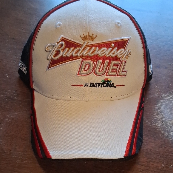 Budweiser | Accessories | Budweiser Duel White And Black Cap With Red ...